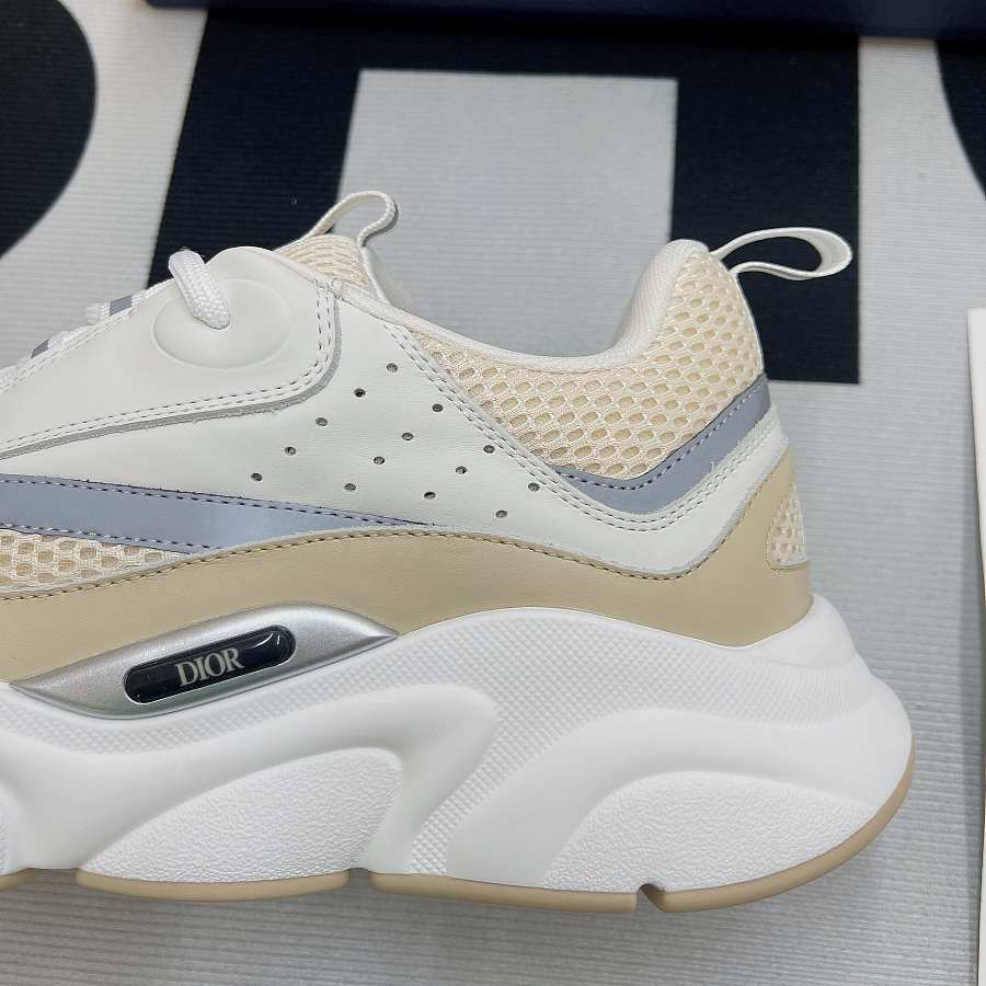 Dior B22 Cream Technical Mesh with Beige and White Smooth Calfskin 3SN231YXX_H160 - tipify.ru