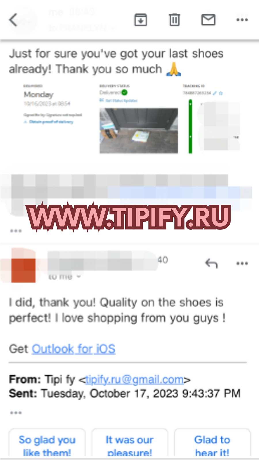 CUSTOMER REVIEW - tipify.ru