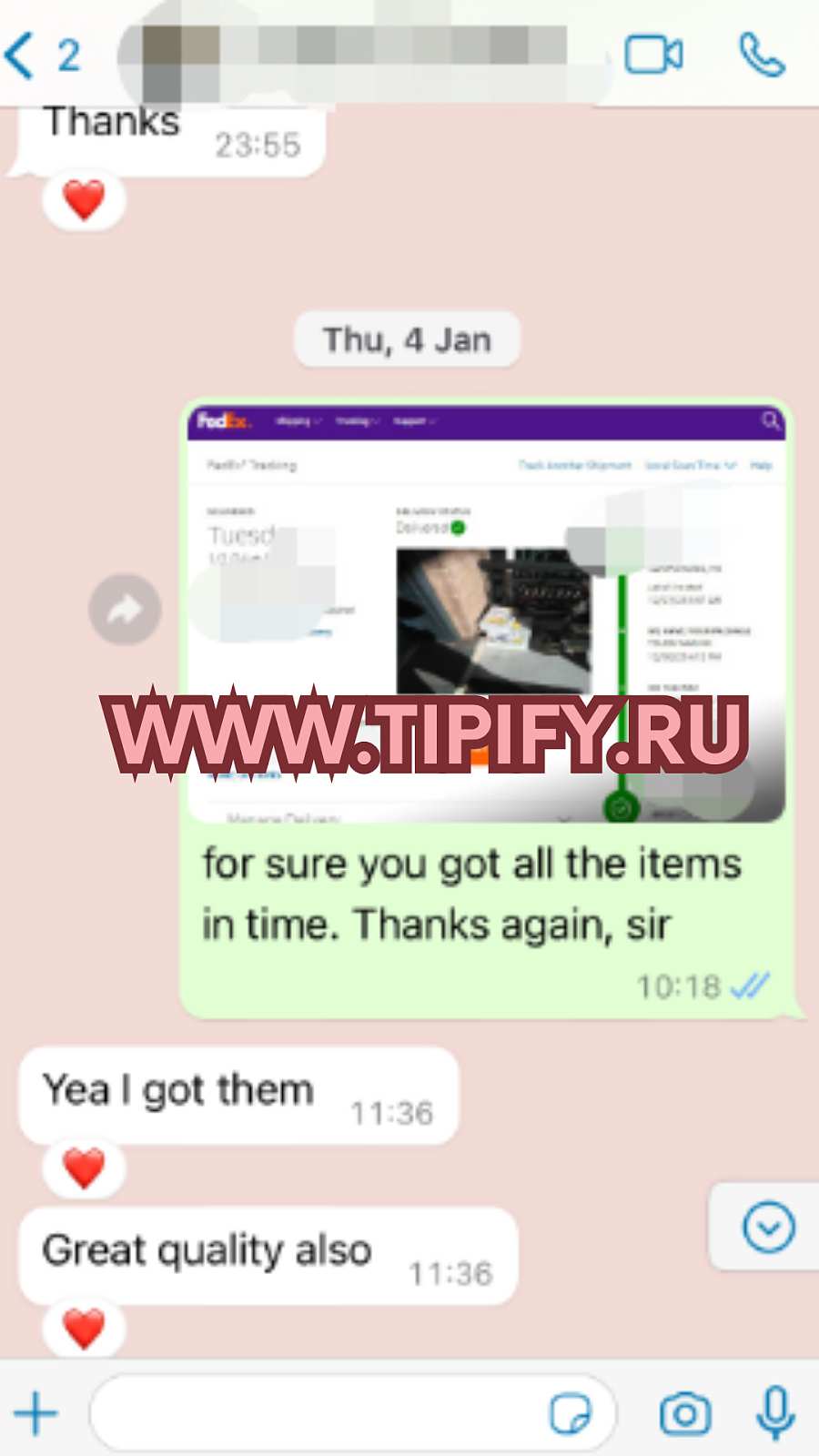 CUSTOMER REVIEW - tipify.ru