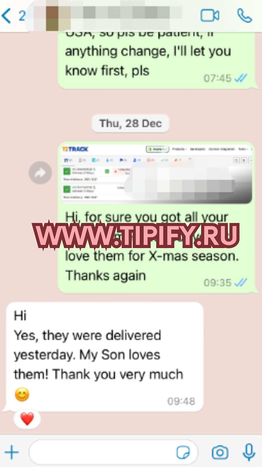 CUSTOMER REVIEW - tipify.ru