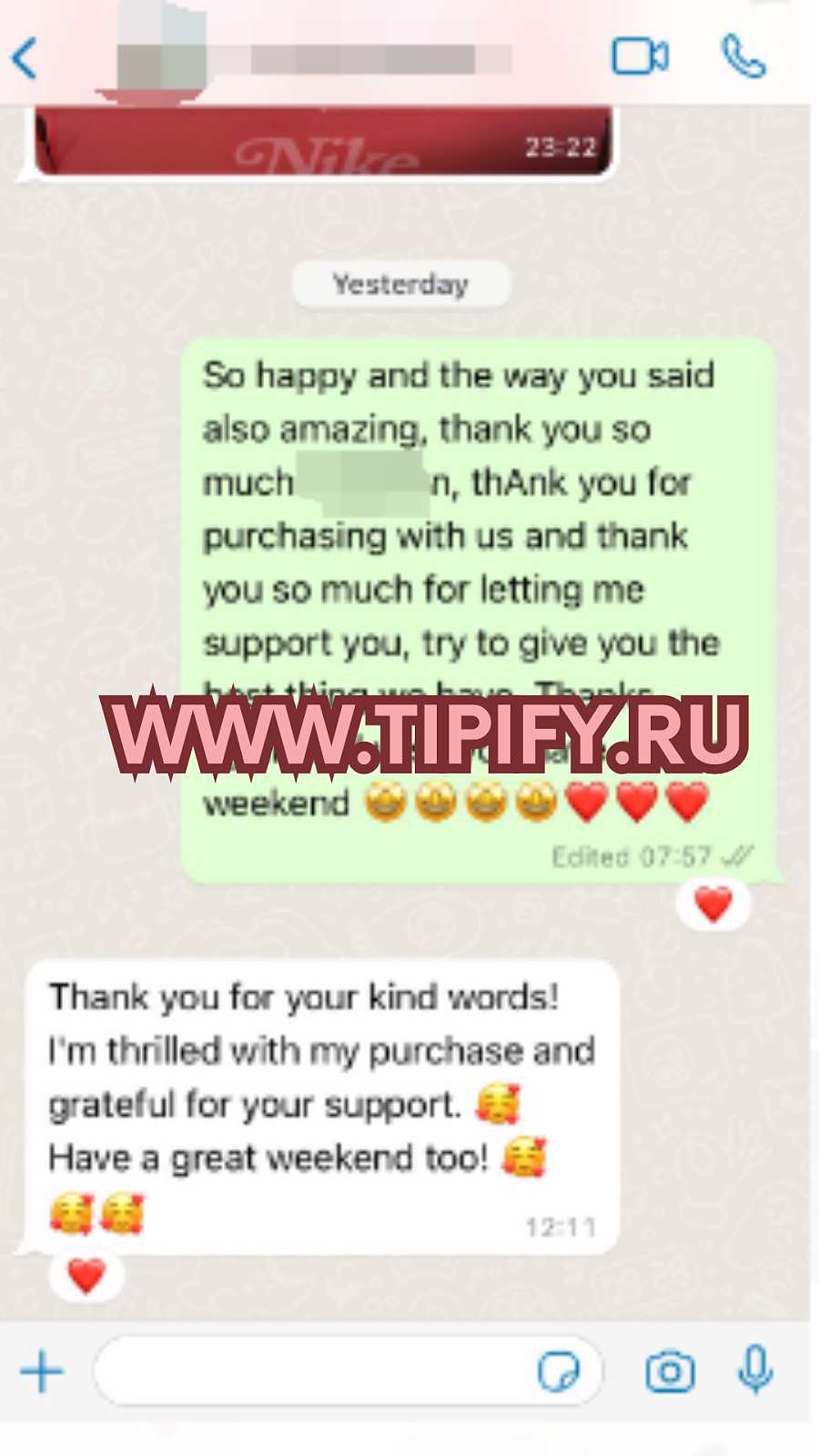 CUSTOMER REVIEW - tipify.ru