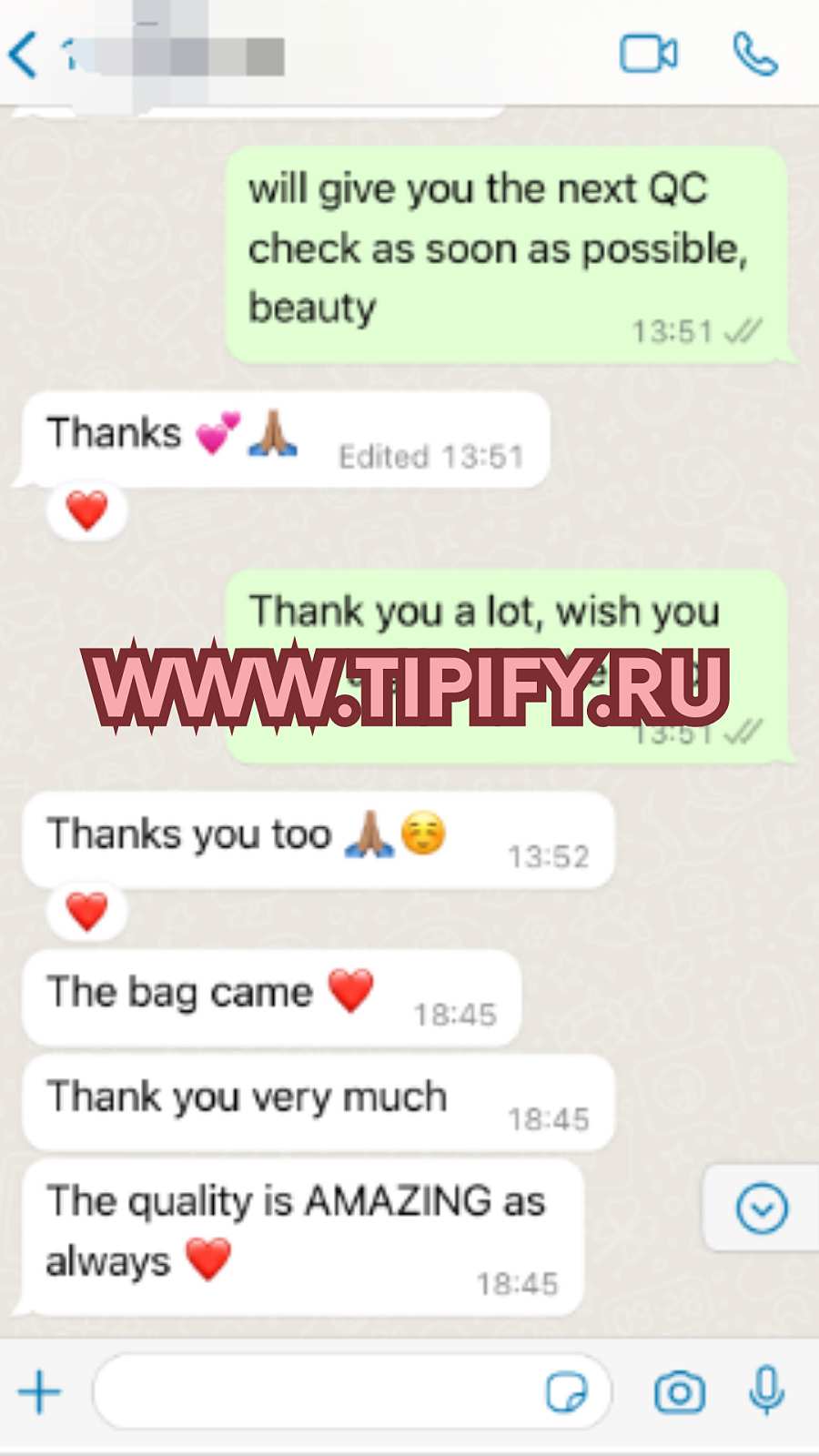 CUSTOMER REVIEW - tipify.ru